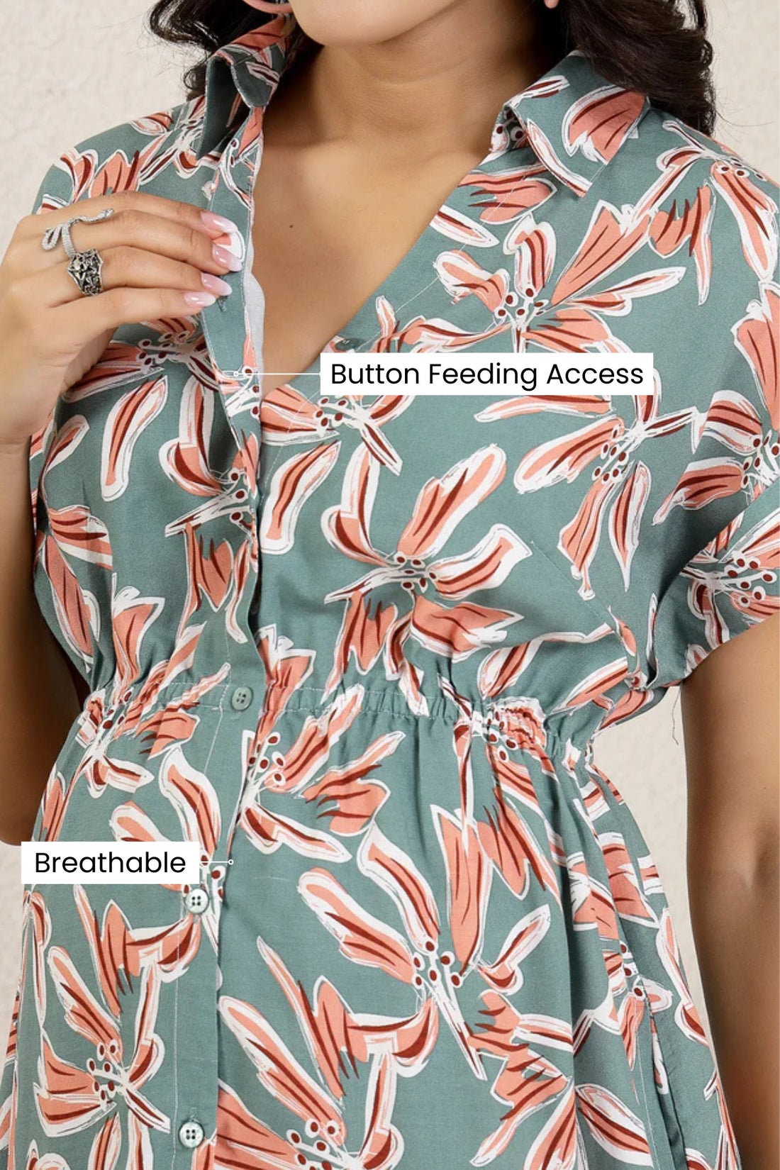 Zipless Feeding Dress | Zipless Maternity Wear and Gowns – House Of Zelena™